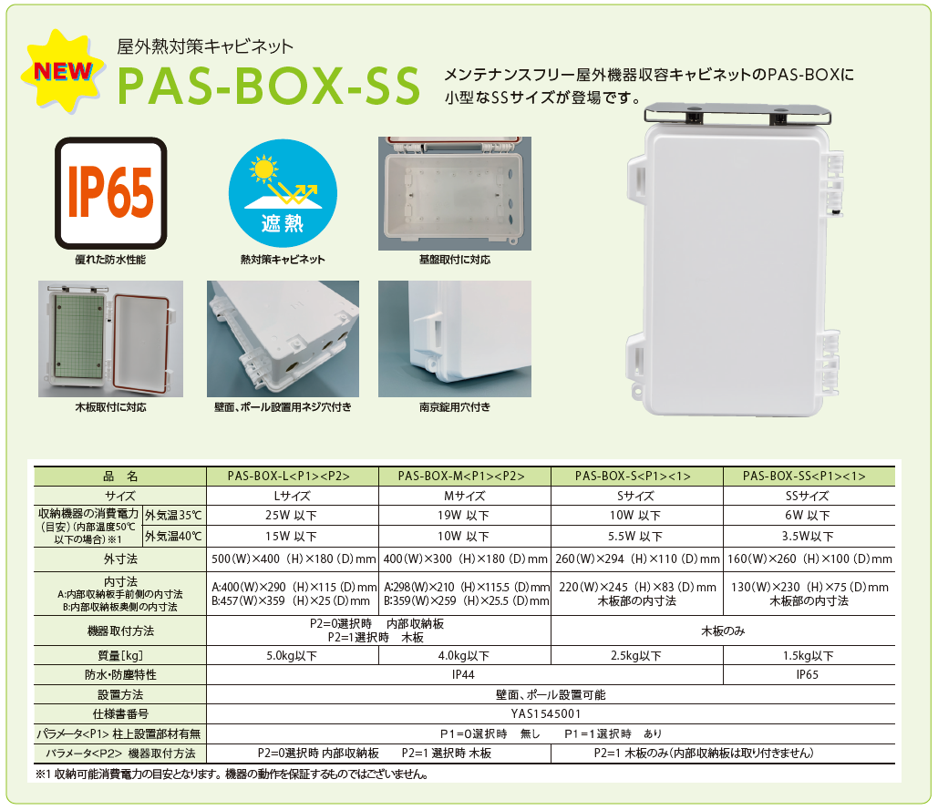 通信機器収納ボックス（PAS-BOX） | 住友電工