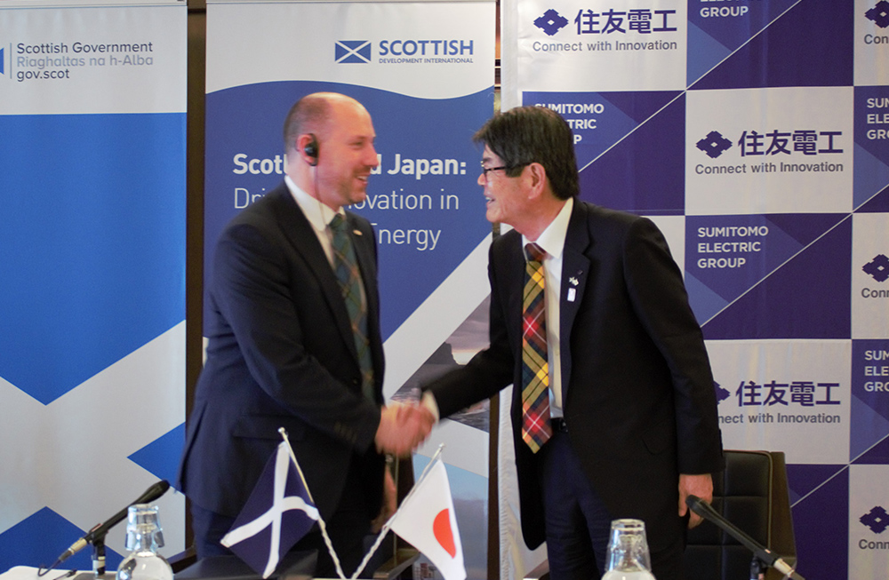 Meeting with Scottish Cabinet Secretary Neil Gray | Sumitomo Electric