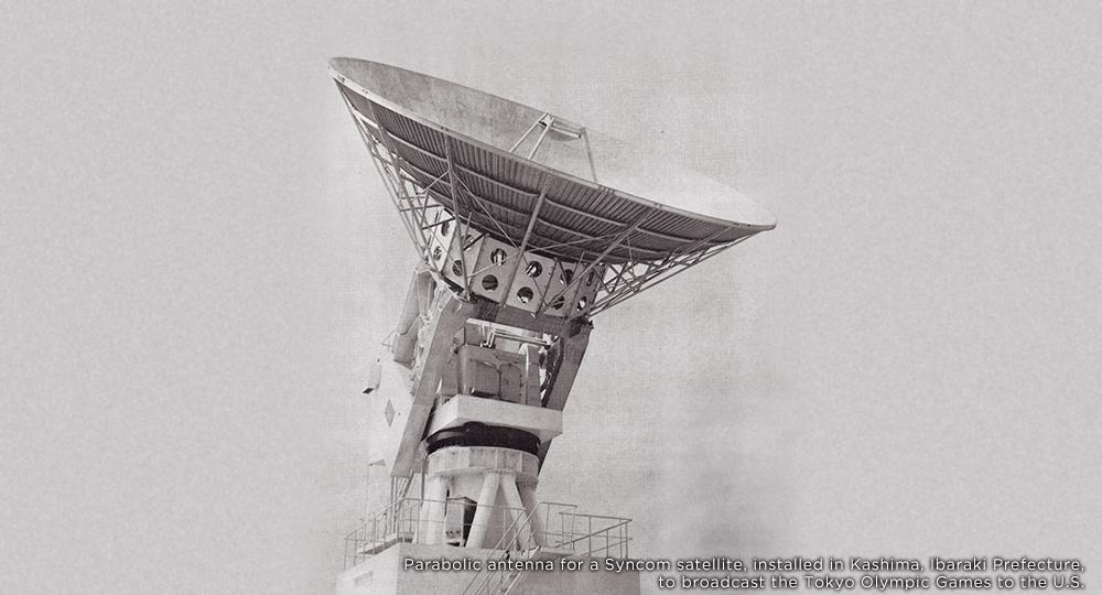 1964 Adoption of Our Parabolic Antenna for a Syncom Satellite ...